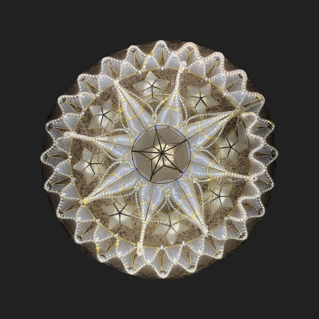 NO FLASH LED Soft White Tala With Ring Capiz Parol Philippines ...