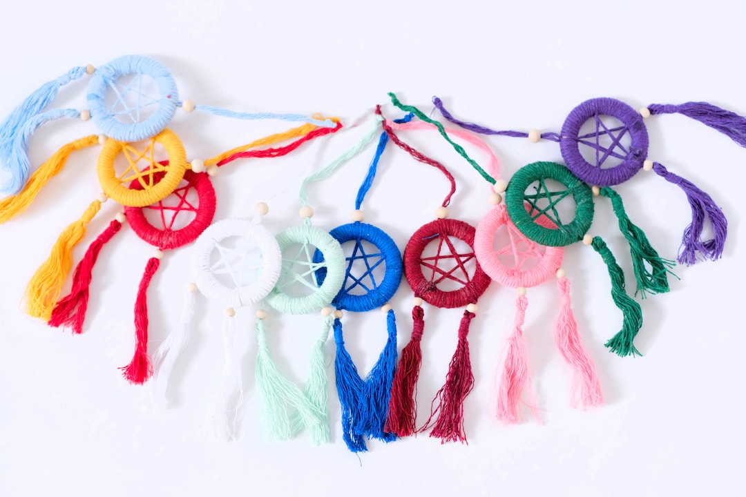 Macrame Mini Parol Star Ornaments - Etsy