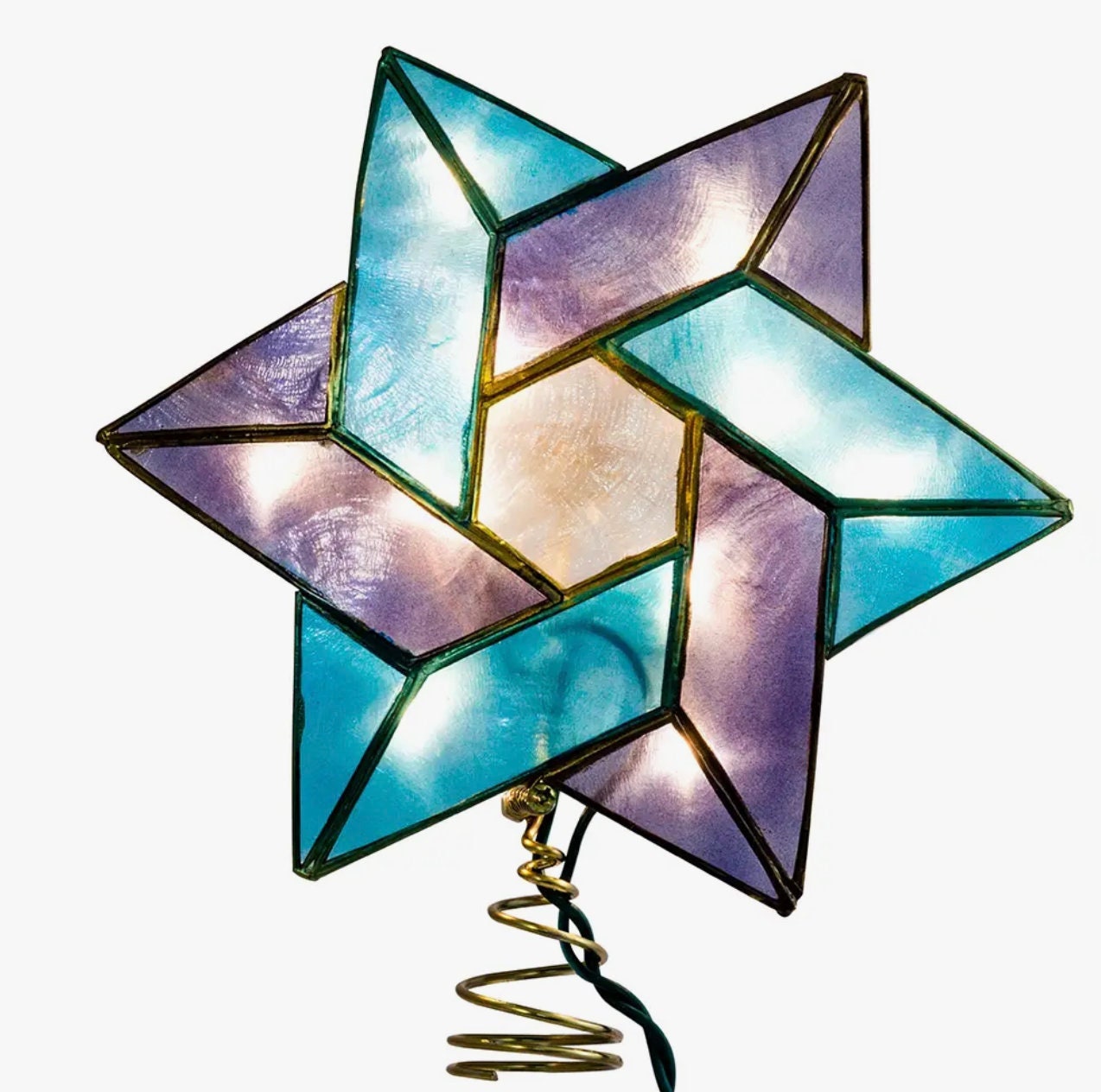 8.5 Star of David Capiz Parol Angel Christmas Tree Topper - Etsy