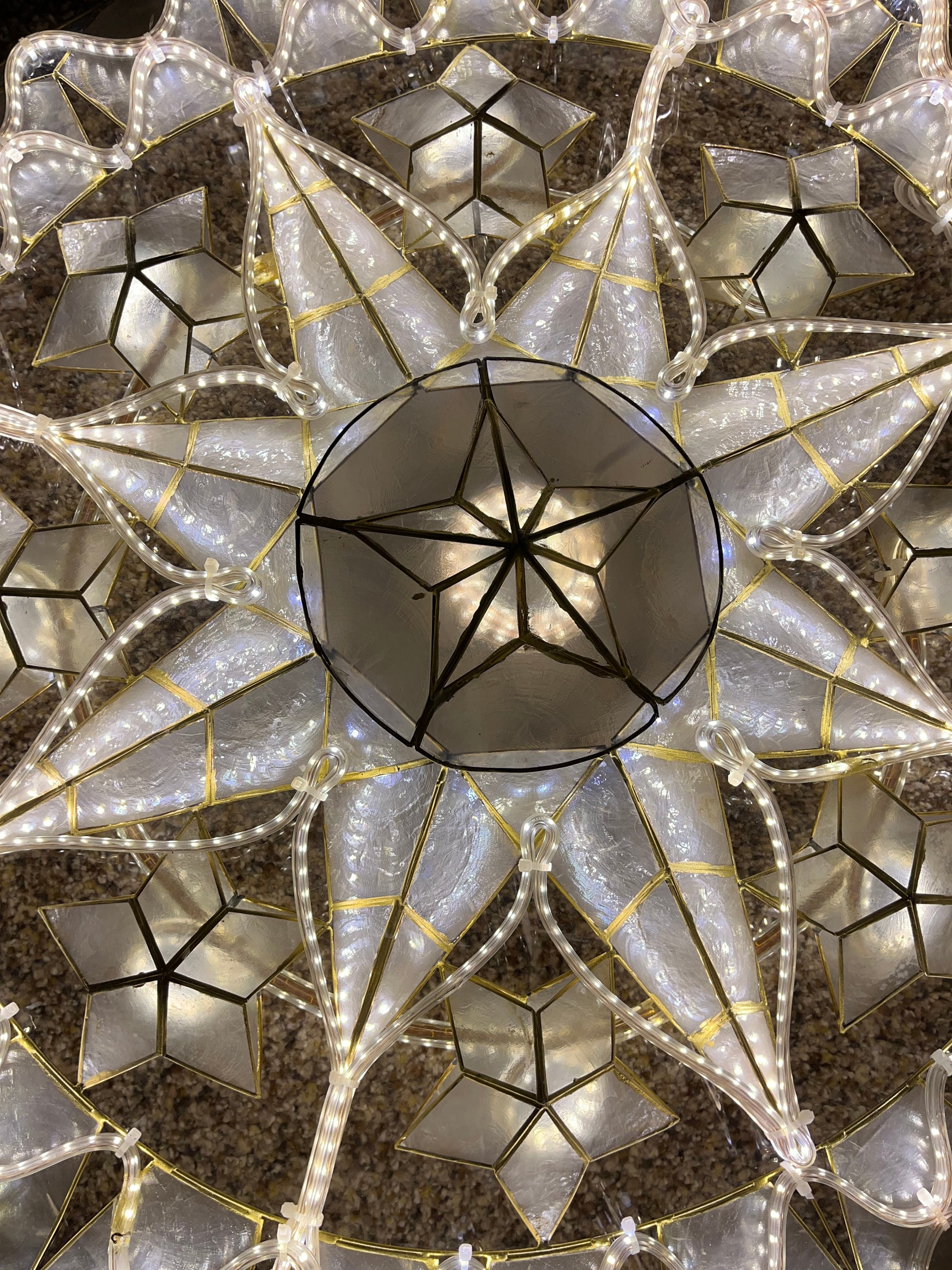 NO FLASH!!! LED Soft White Tala with Ring Capiz Parol Philippines ...