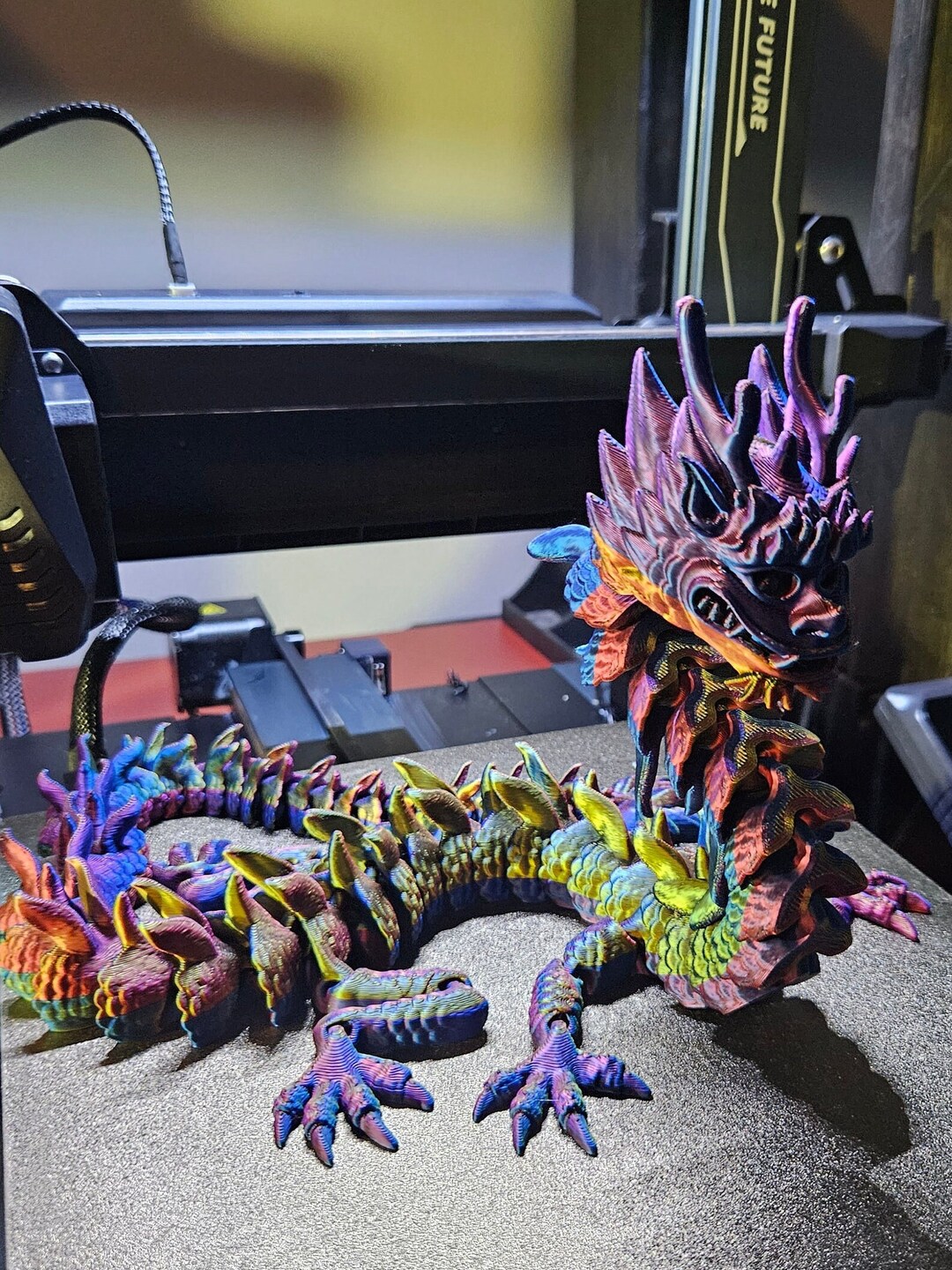 Articulated Imperial Dragon, Fidget, Desk Toy, Multicolored - Etsy