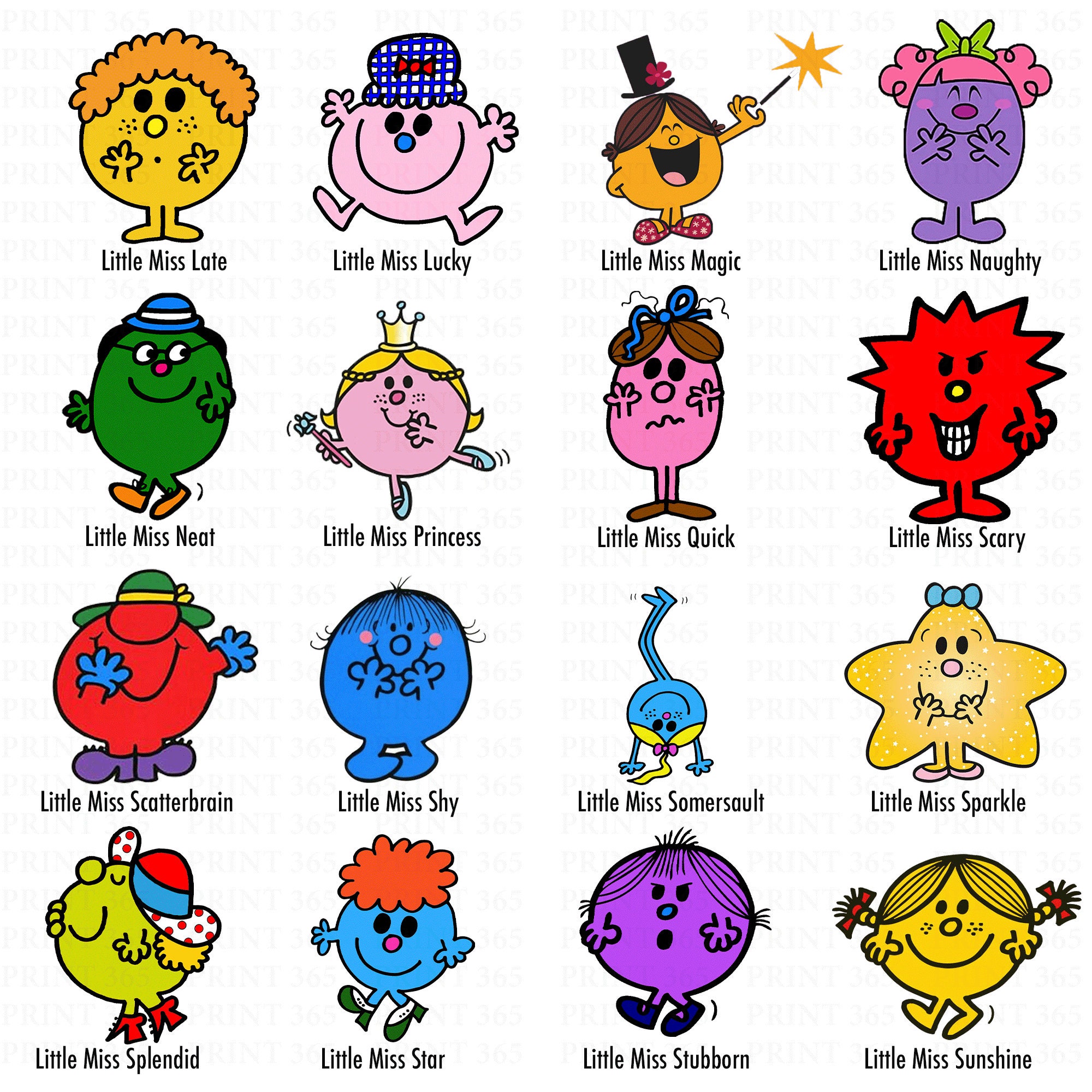 Little Miss Inspired Novelty Funny Joke Cartoon Personalised - Etsy UK