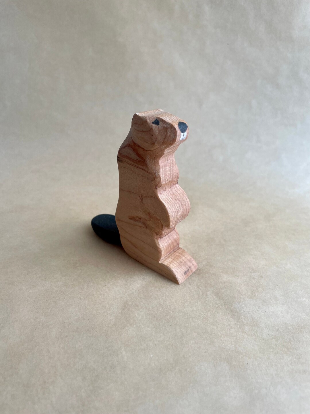 Wooden Toy Beaver Wooden Beaver Figurine Woodland Animals Waldorf ...