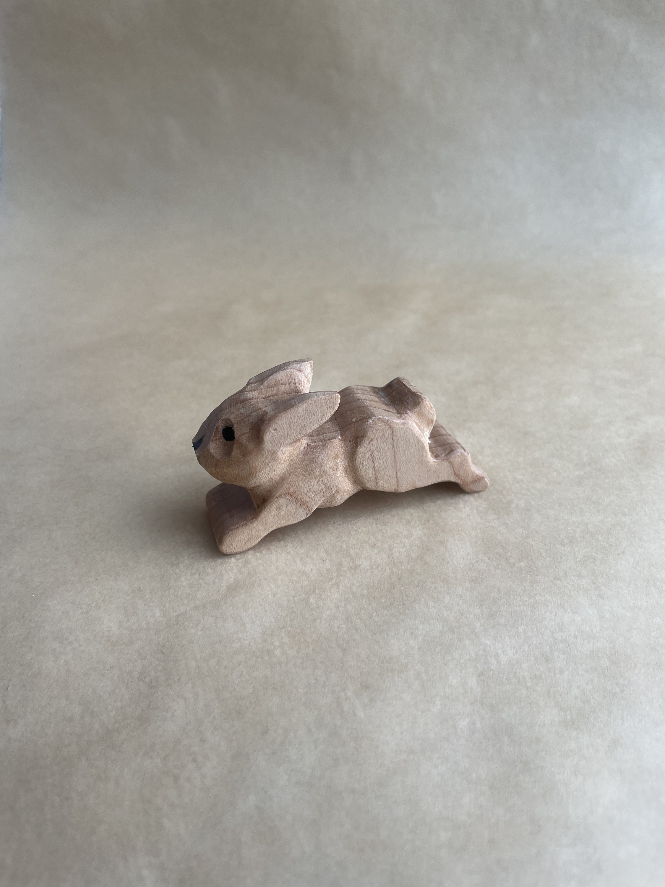 Wooden Toy Rabbit Baby running - Etsy