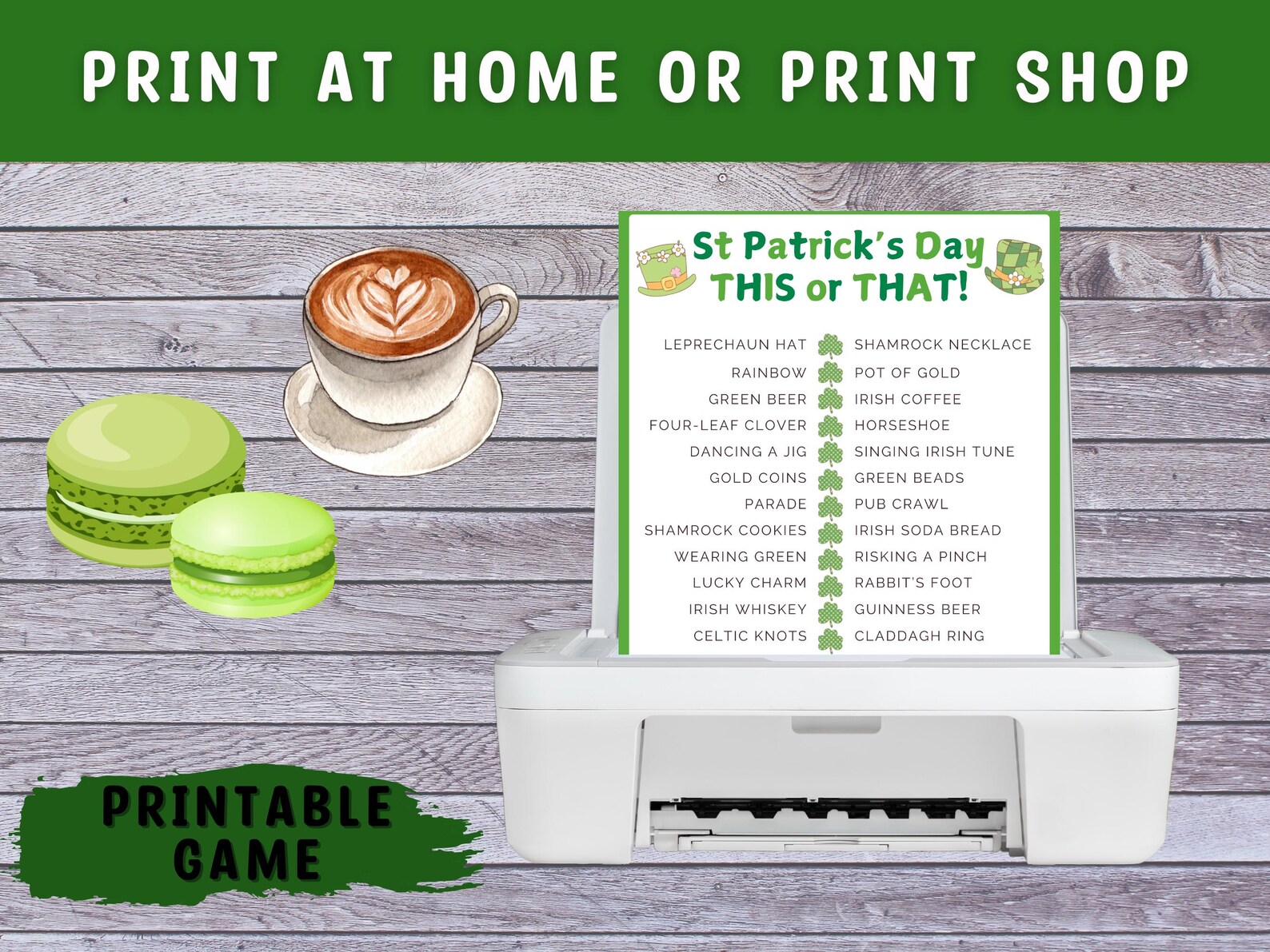 St Patricks Day This or That Game, Would You Rather, St Patricks Party ...