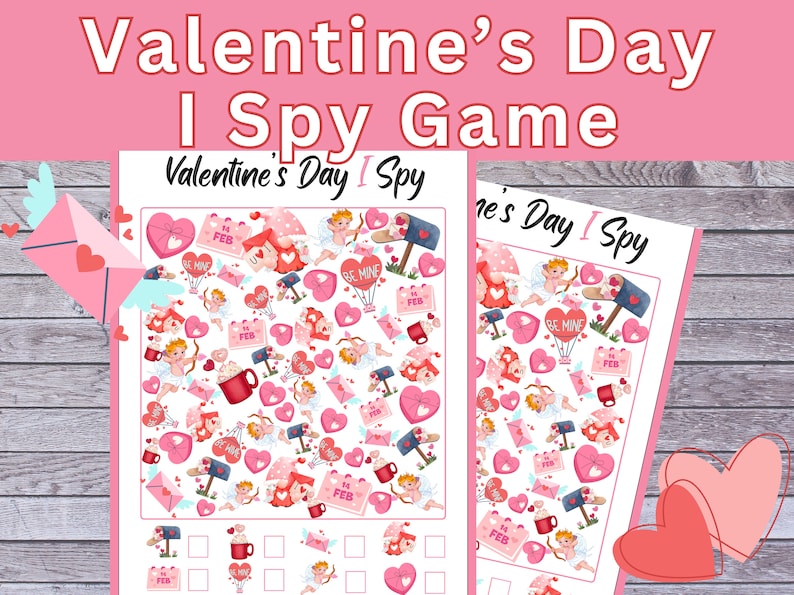 I Spy Valentine's Day Book for Kids , I Spy Valentine Printable ...