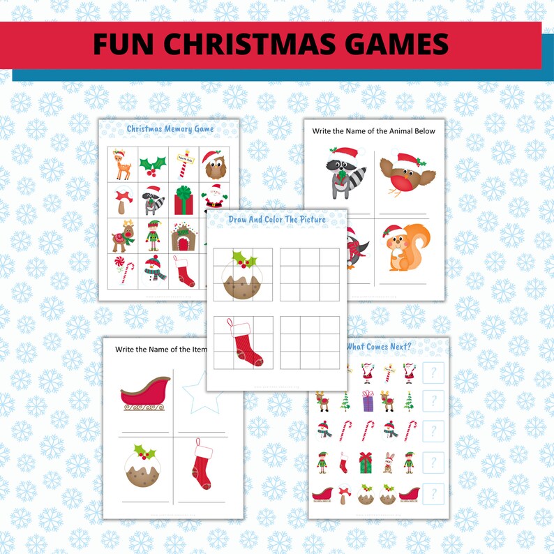 Christmas Activity Book for Kids, Christmas Classroom Activities ...
