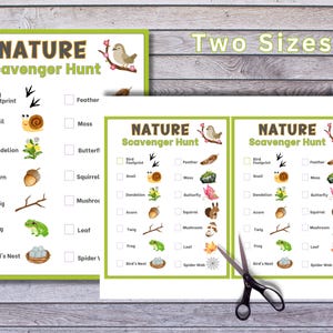 Nature Walk Scavenger Hunt Printable: Kids Outdoor Game (PDF) - Etsy