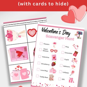 Valentines Day Scavenger Hunt for Kids School, Outdoor Valentines ...