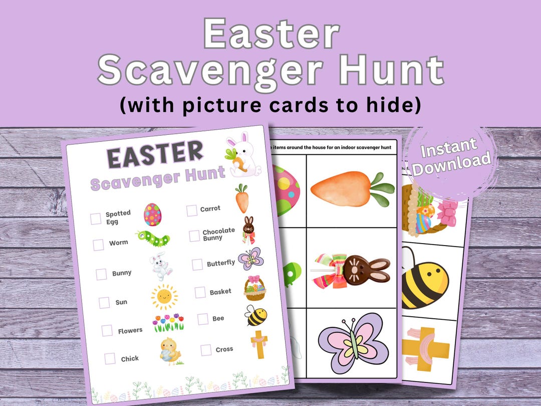 Easter Scavenger Hunt for Kids, School Scavenger Hunt, Classroom ...