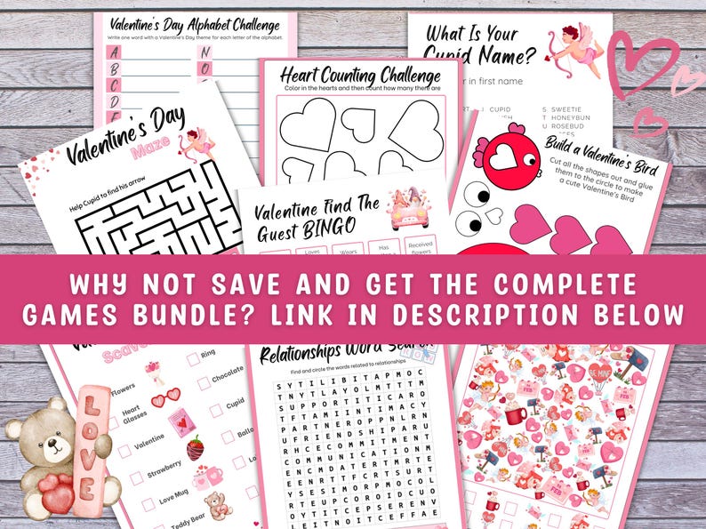 Valentine Riddles | Printable Valentine Games | Valentines Day Activity ...