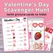 Valentines Day Scavenger Hunt for Kids School, Outdoor Valentines ...