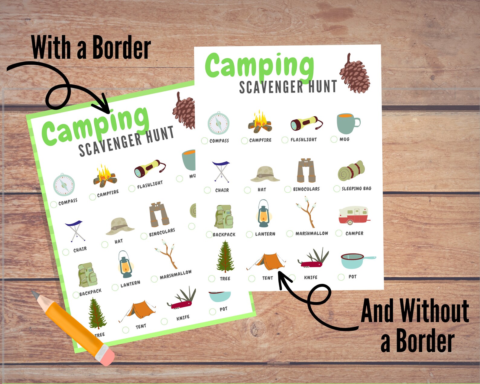 Printable Camping Scavenger Hunt for Kids Treasure Hunt Camping ...