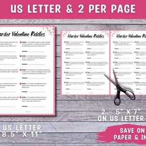 Valentines Day Riddles | Printable Valentine Games | Valentines Day ...