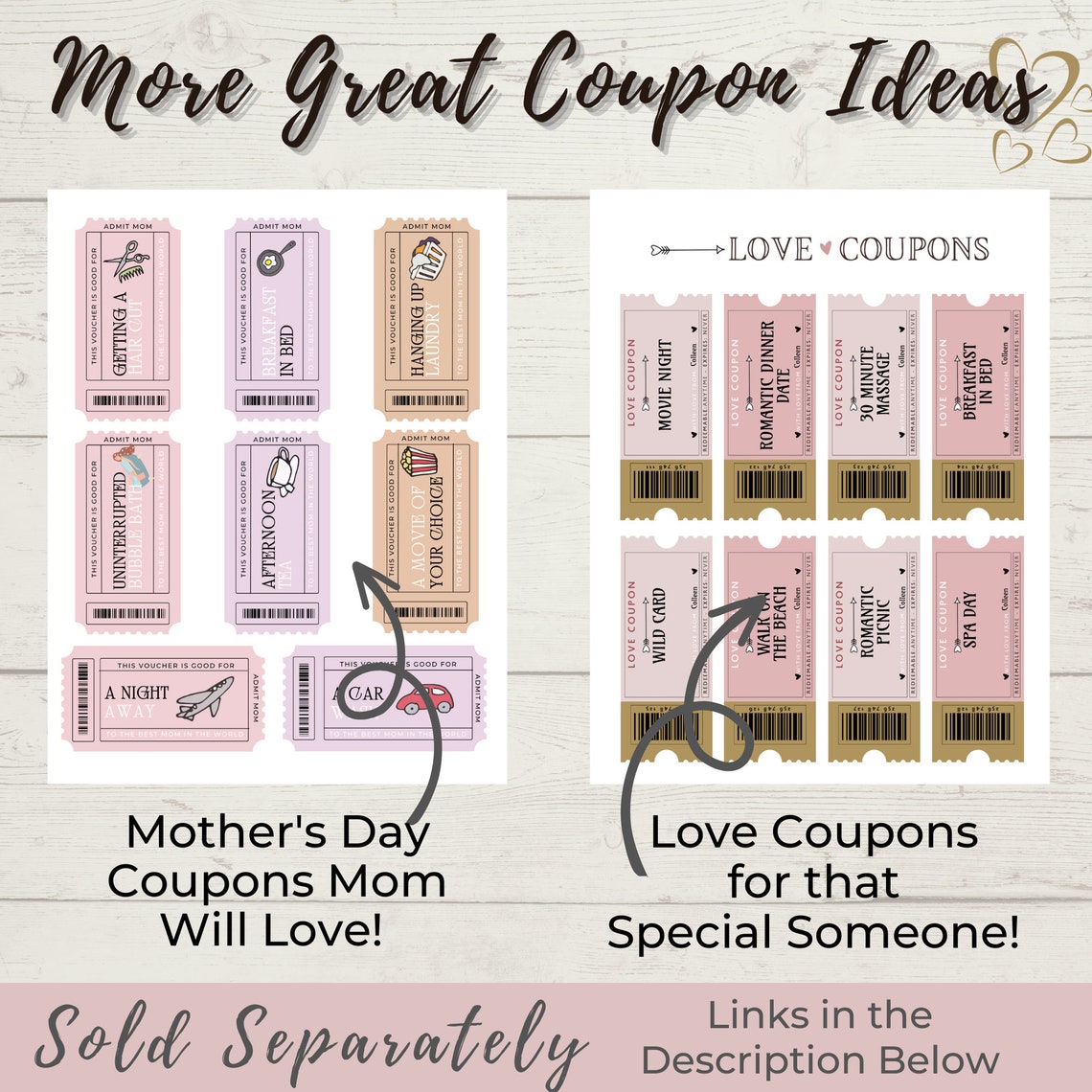 Editable Coupon Book for Dad, Printable Father's Day Coupons, Father's ...