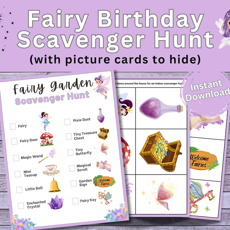 Fairy Scavenger Hunt - Etsy