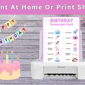 Birthday Scavenger Hunt for Kids, Birthday Girl Treasure Hunt ...