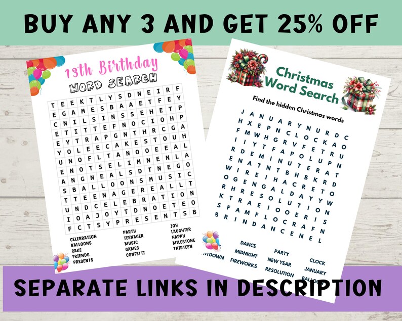 80s Party Word Search Game, Printable Birthday Activity (digital PDF ...
