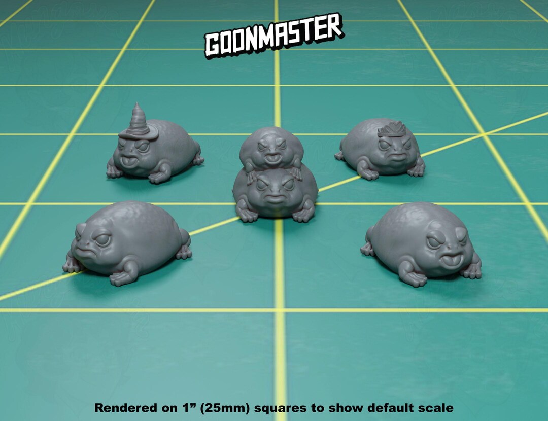 Base Bits - Rain Frogs (5 Bit Pack) | Sculpts by Goonmaster | 32mm ...