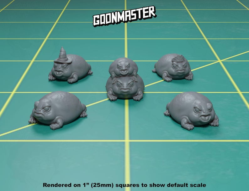 Base Bits - Rain Frogs (5 Bit Pack) | Sculpts by Goonmaster | 32mm ...