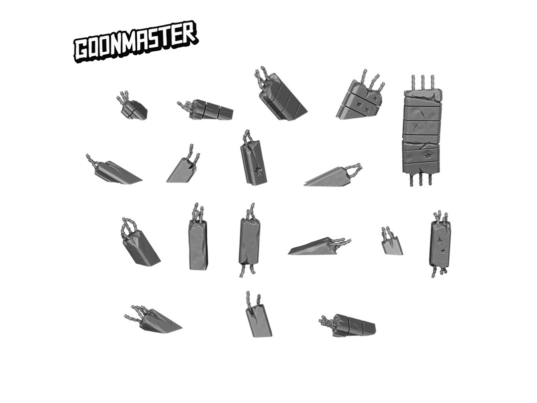 Base Bits Rubble 1 Concrete/building 18 Bit Pack Sculpts by Goonmaster ...