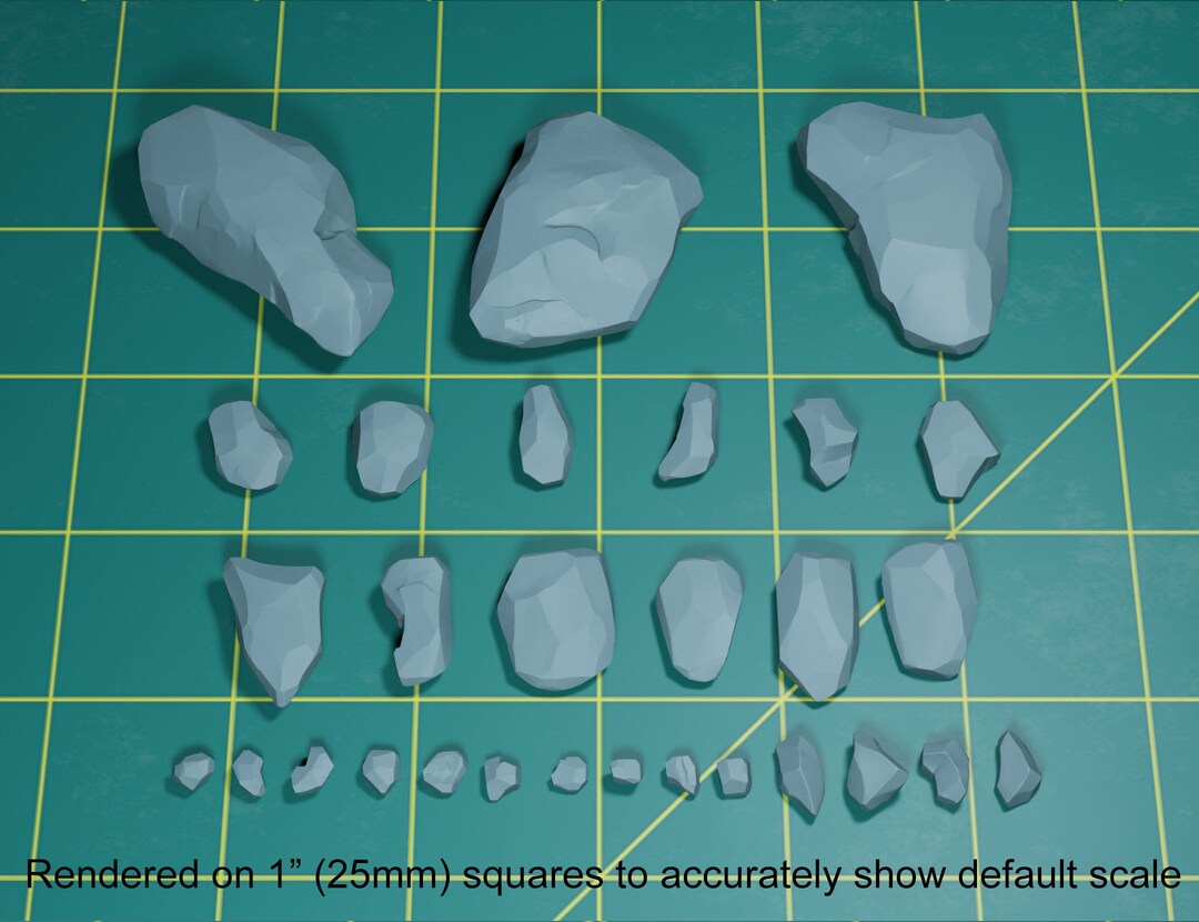 Basing/diorama Bits Stone 29 Bit Pack Sculpts by Zabavka Workshop Sci ...