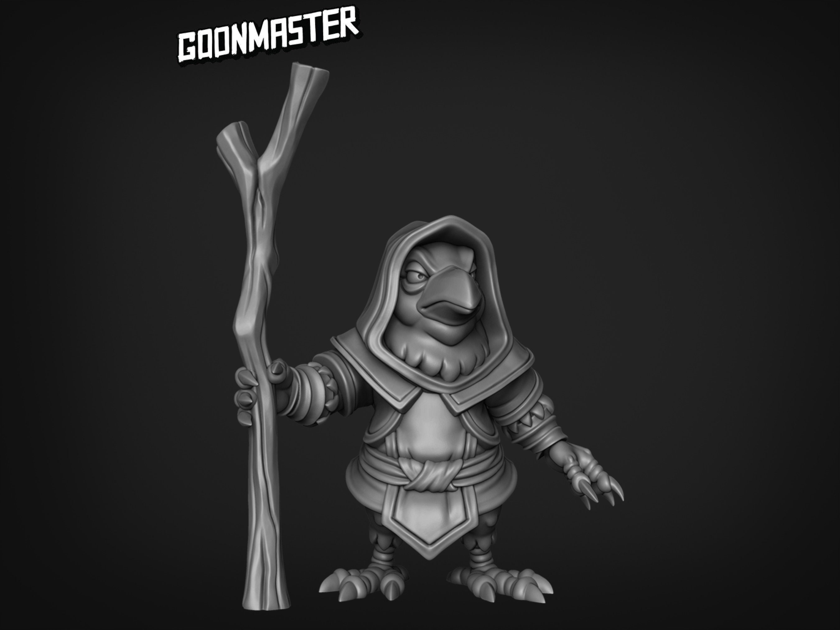 Kenku Crow Spellcaster With Staff Sculpt by Goonmaster Fantasy Tabletop ...