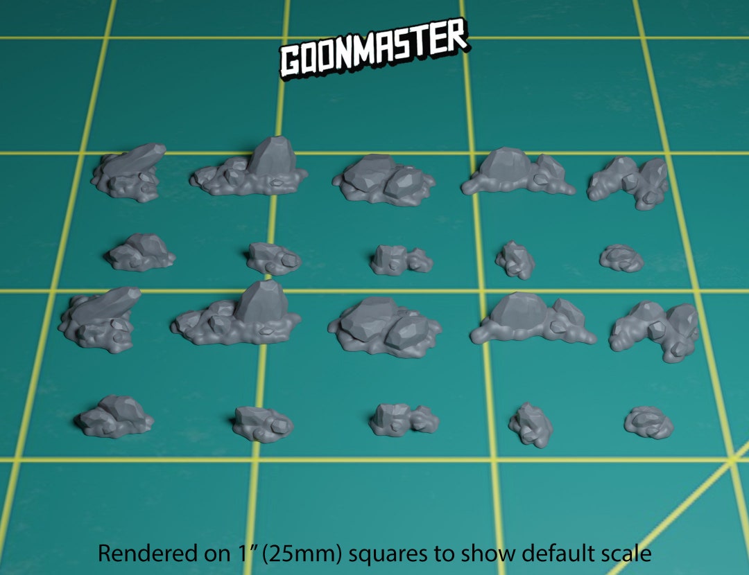 Base Bits Dirt and Rocks 20 Bit Pack Sculpts by Goonmaster Sci-fi ...