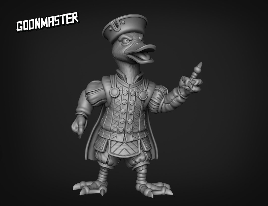 Duck Noble #3 Miniature (with or Without Hat) | Sculpt by Goonmaster ...