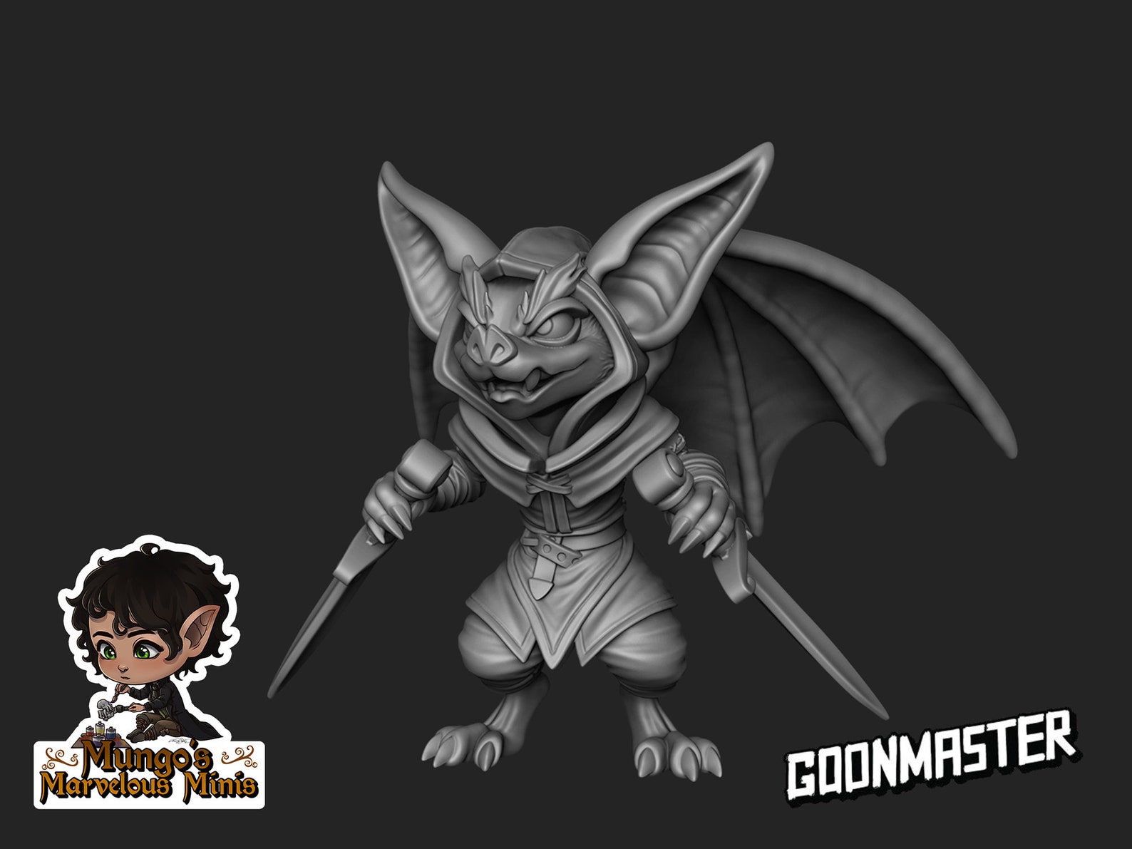 Bat Folk Knight Rogue 4 with or W/O Hood Sculpt by - Etsy