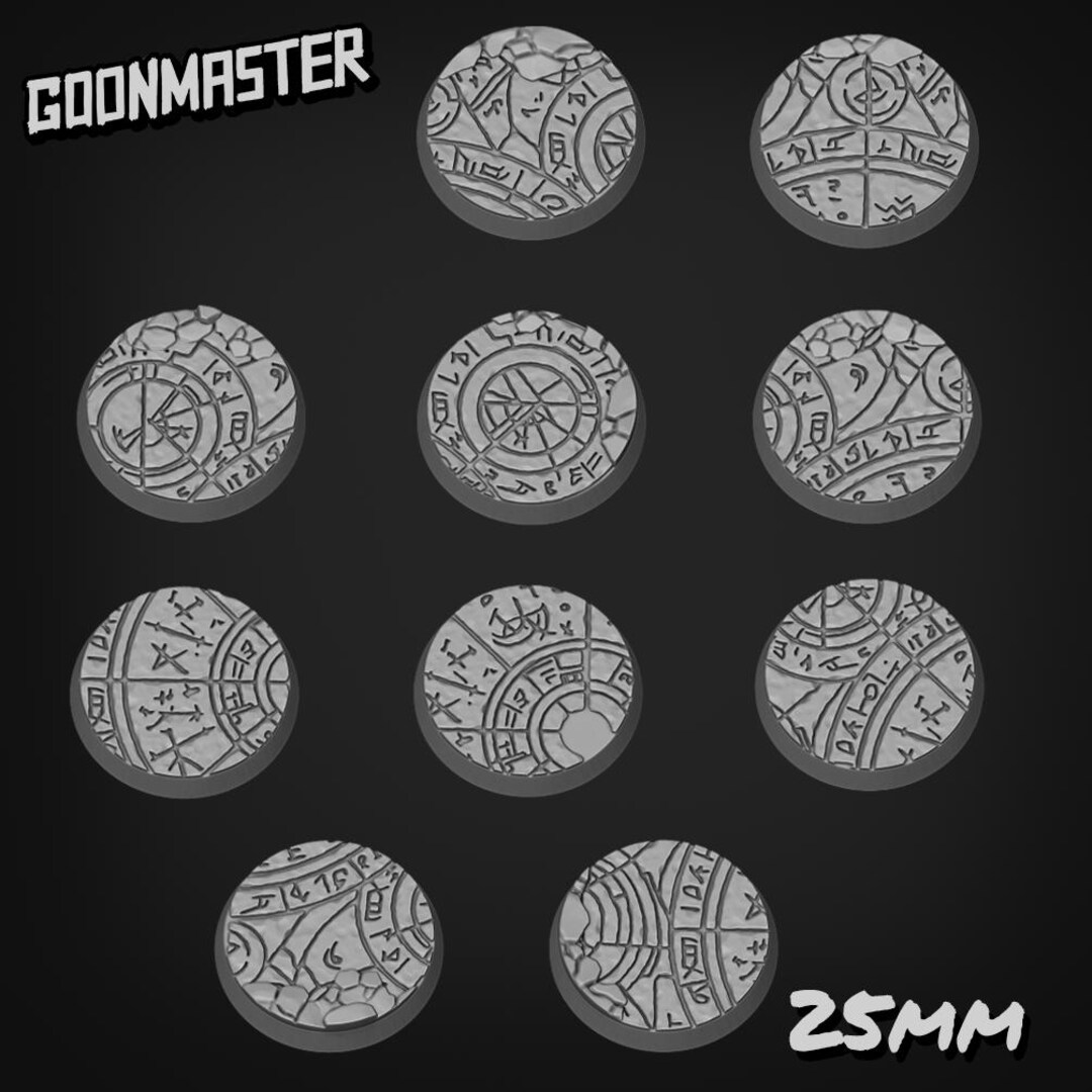 Occult Carvings Toppers for 25mm Plastic Bases (set of 10) | Sculpts by ...