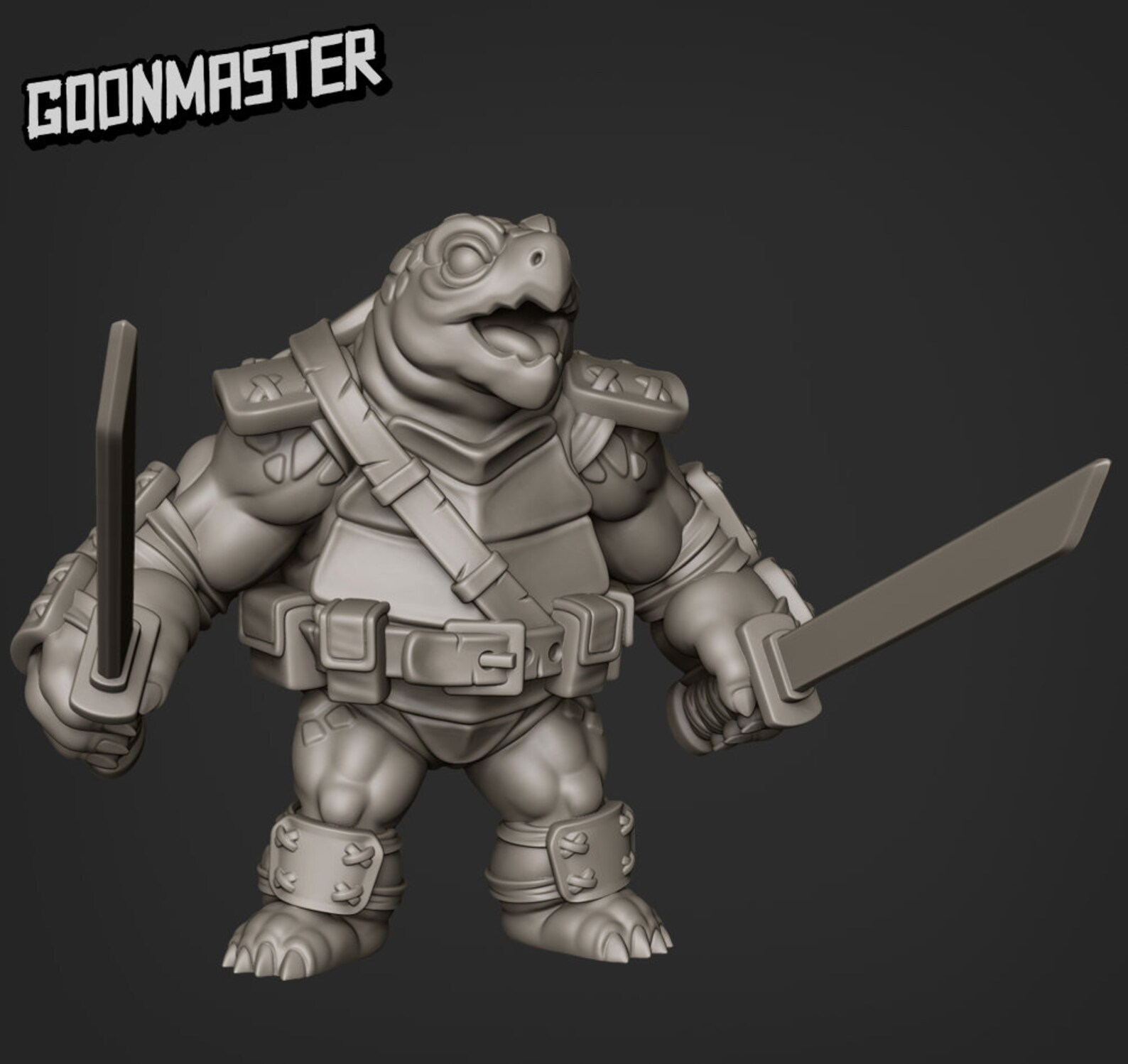 Tortle/turtle With Swords Sculpt by Goonmaster Fantasy - Etsy UK
