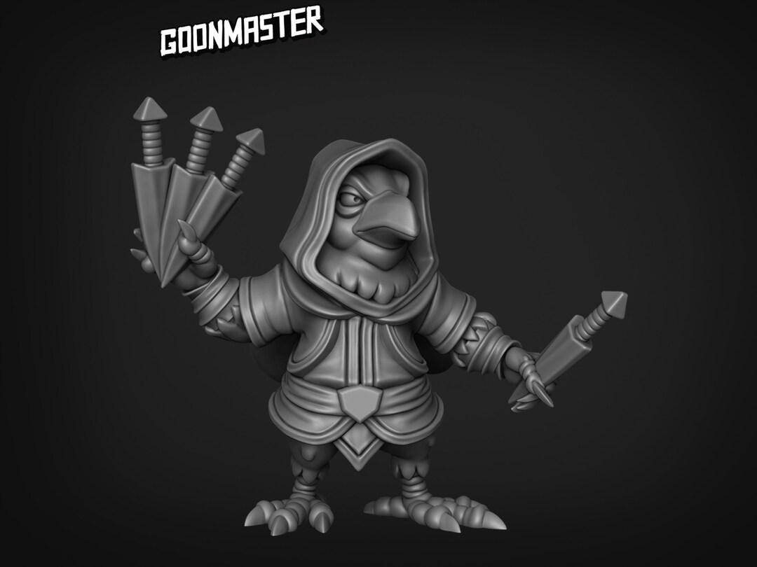 Kenku Crow With Throwing Knives | Sculpt by Goonmaster | Fantasy ...