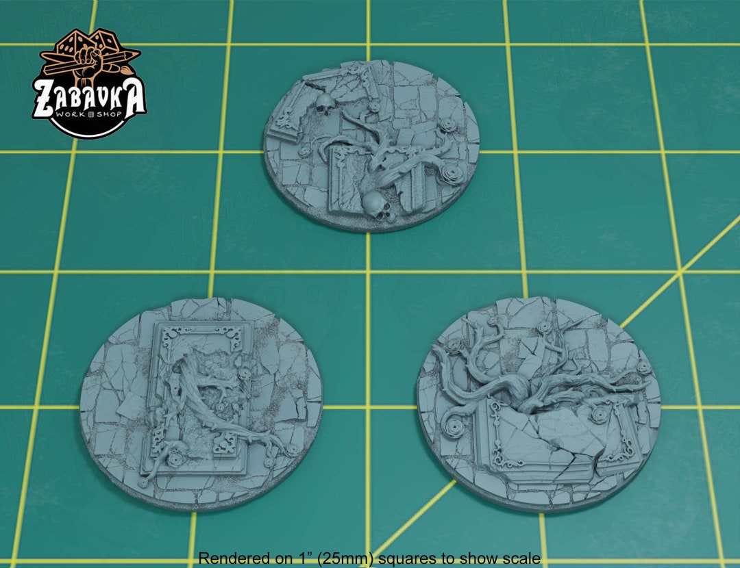 Pagan Graveyard Toppers for 40mm Plastic Bases (set of 3) | Sculpts by ...