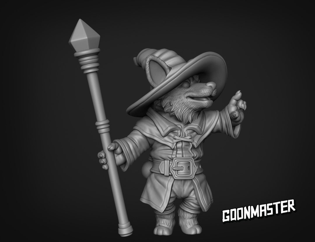 Corgi Dog Mage Miniature #2 | Sculpt by Goonmaster | Fantasy Tabletop ...