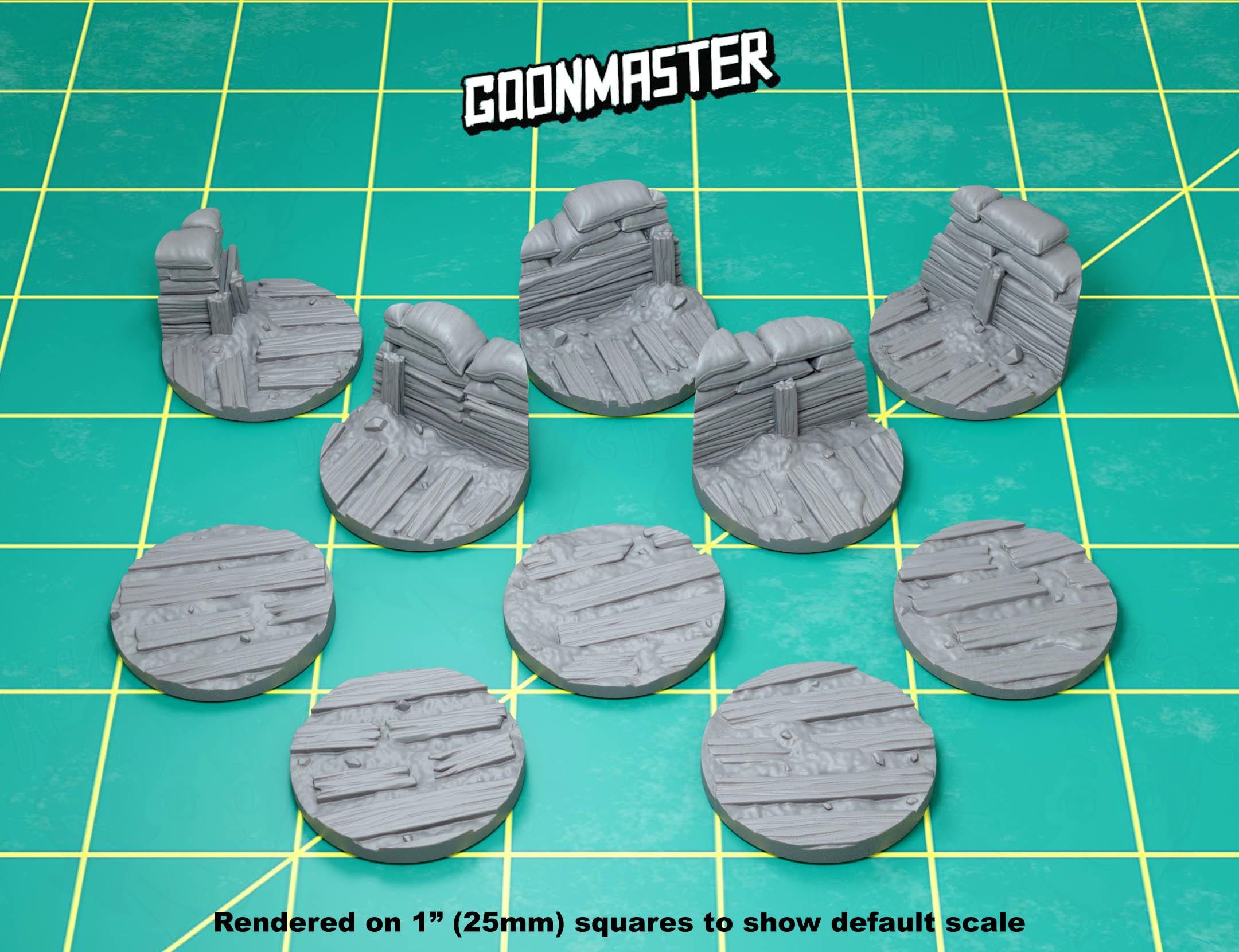 32mm Trench Base Toppers set of 10 Sculpts by Goonmaster Tabletop/rpg ...