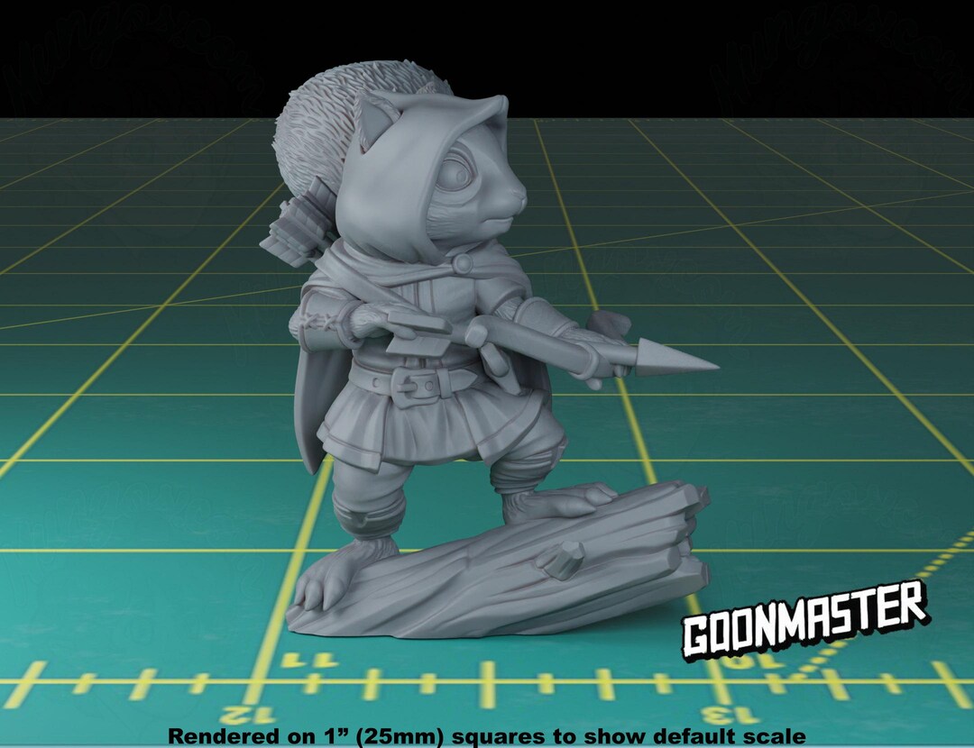 Squirrel Archer Miniature #1 | Sculpt by Goonmaster | Fantasy Tabletop ...