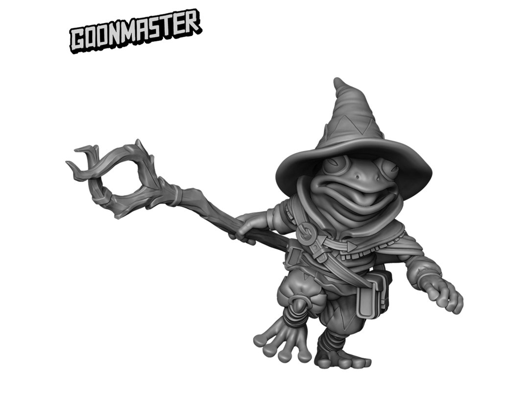 Frog Wizard Miniature #5 | Sculpt by Goonmaster | Fantasy Tabletop RPG ...