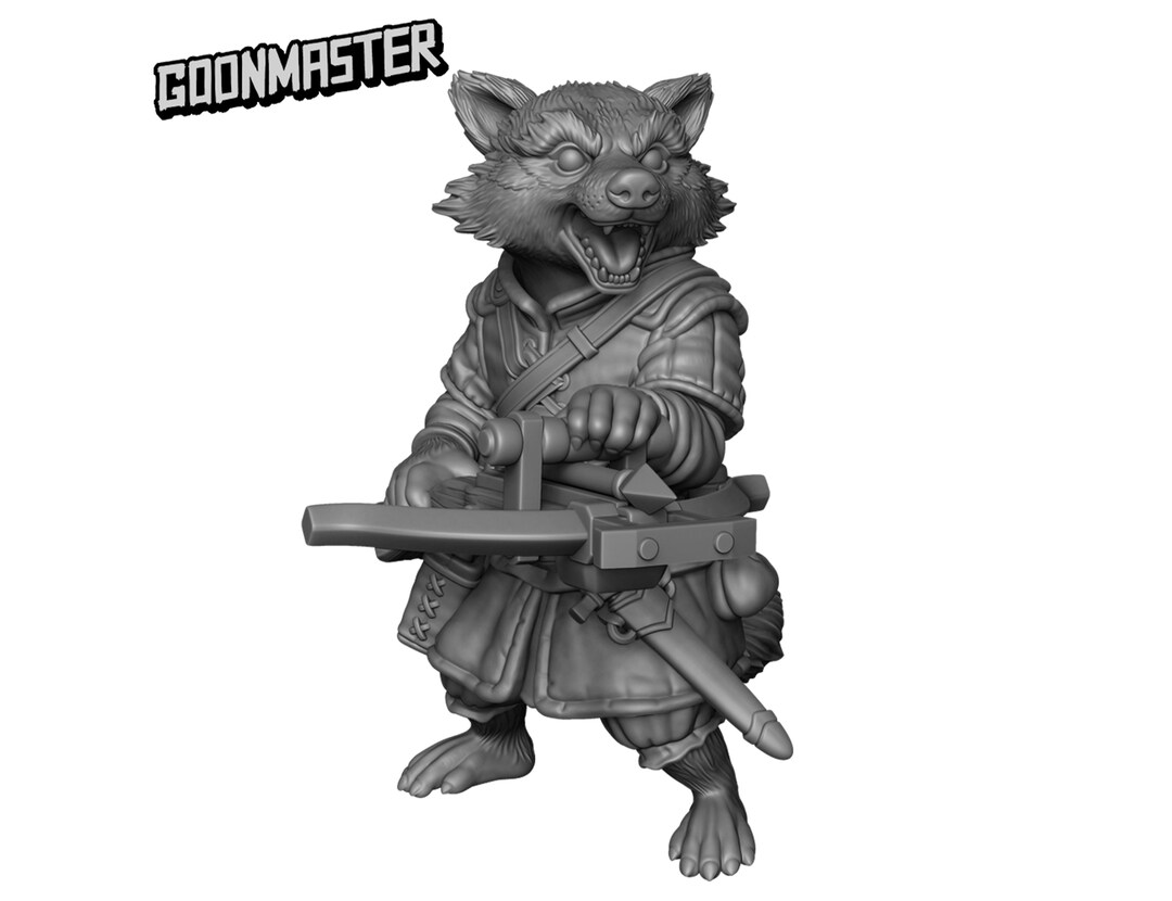 Raccoon Ranger With Crossbow #1 | Sculpt by Goonmaster | Fantasy ...