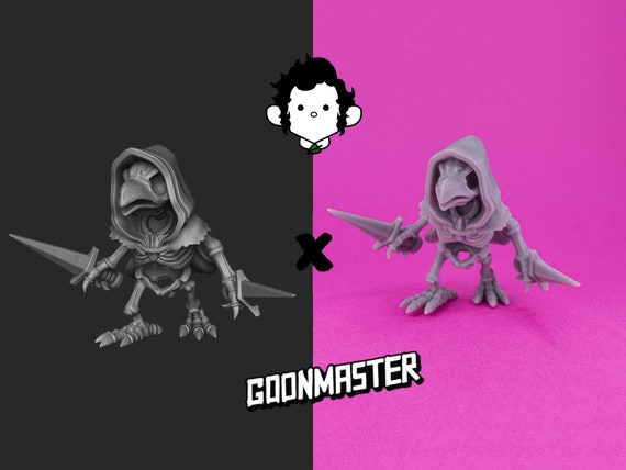 Undead Kenku Crow Skeleton With Daggers Sculpt by Goonmaster | Etsy