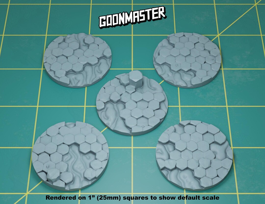 Basalt Floor Toppers for 40mm Plastic Bases (set of 5) | Sculpts by ...