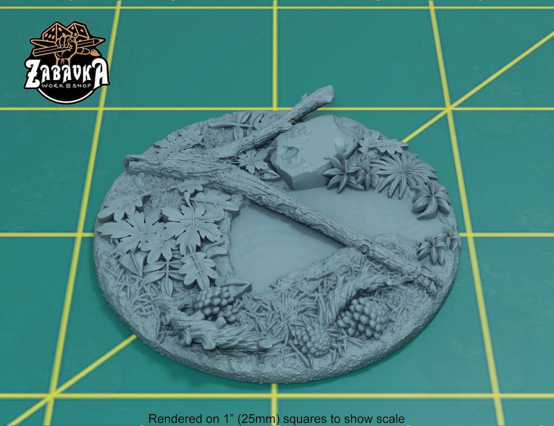 50mm Forest Base Topper Sculpts by Zabavka Workshop Tabletop/rpg ...