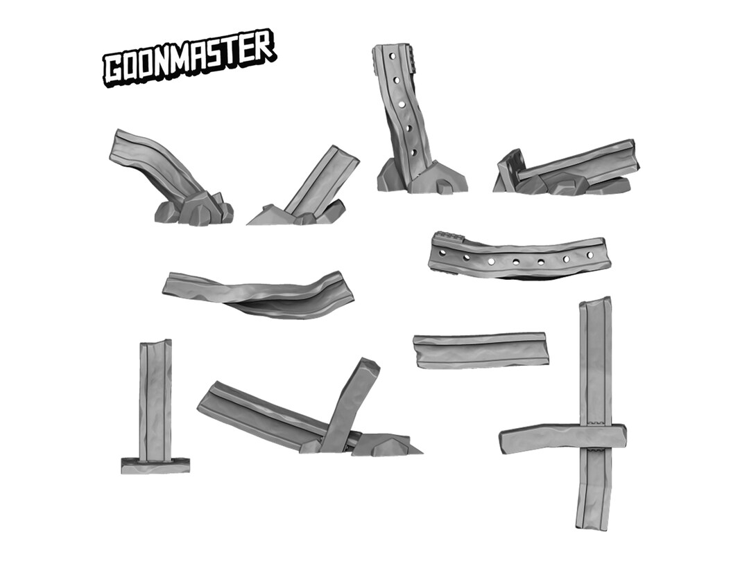 Base Bits Steel Girders 10 Bit Pack Sculpts by Goonmaster Sci-fi ...