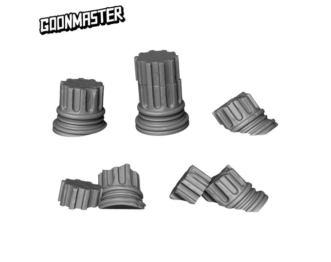 Base Bits Ruined Pillars 5 Bit Pack Sculpts by Goonmaster Fantasy ...