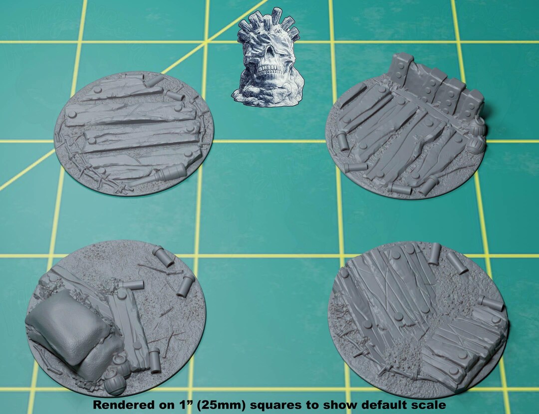 Trench Base Toppers - for Use With 32mm Plastic Bases | Sculpts by ...
