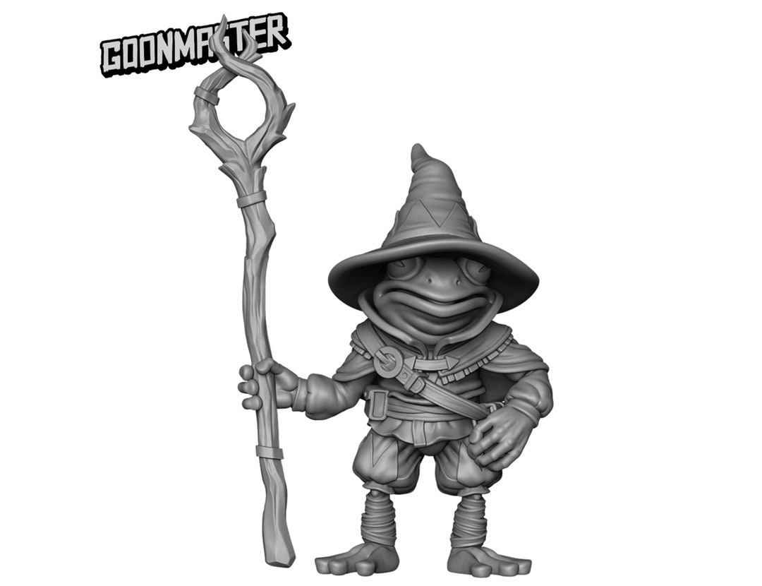 Frog Wizard Miniature #3 | Sculpt by Goonmaster | Fantasy Tabletop RPG ...
