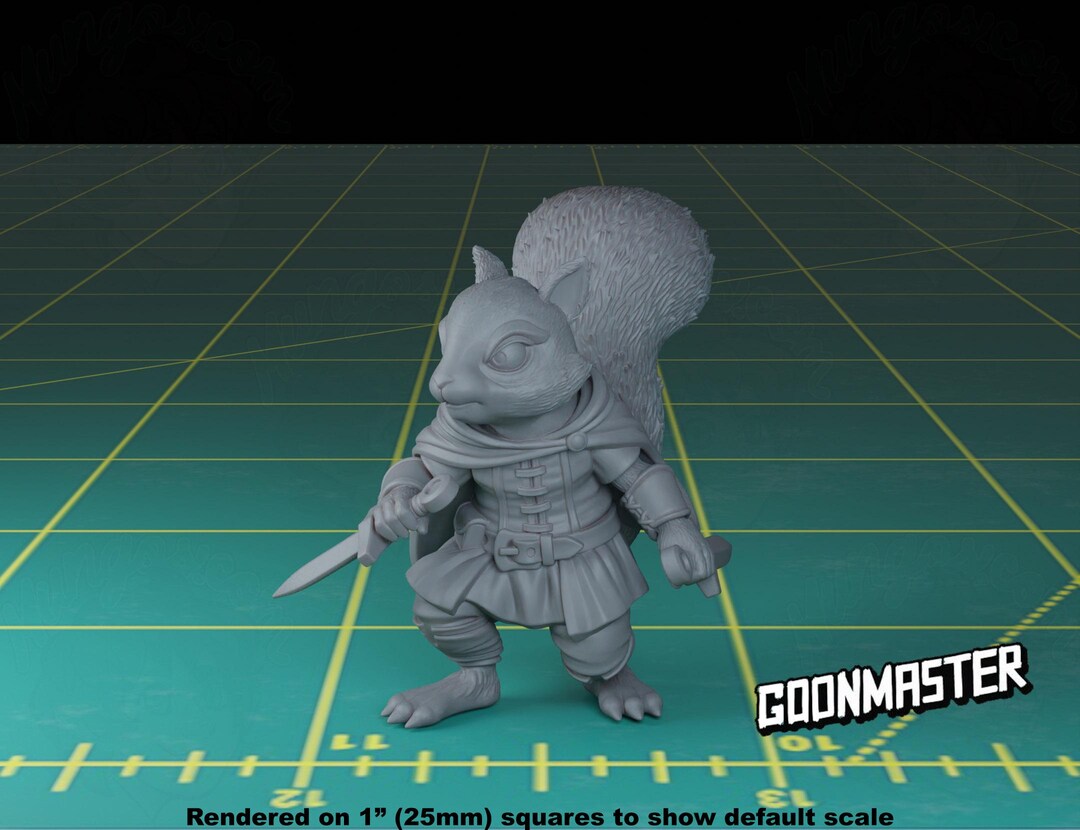 Squirrel Rogue Miniature #1 | Sculpt by Goonmaster | Fantasy Tabletop ...