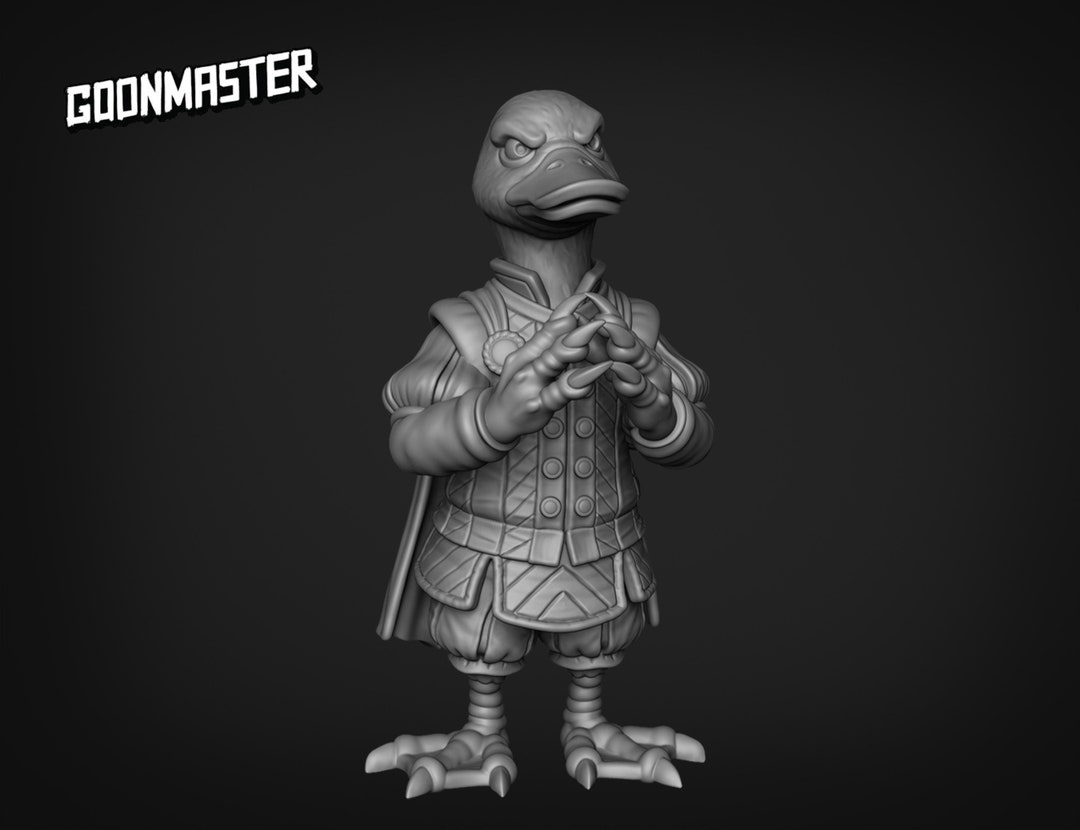 Duck Noble #2 Miniature (with or Without Hat) | Sculpt by Goonmaster ...