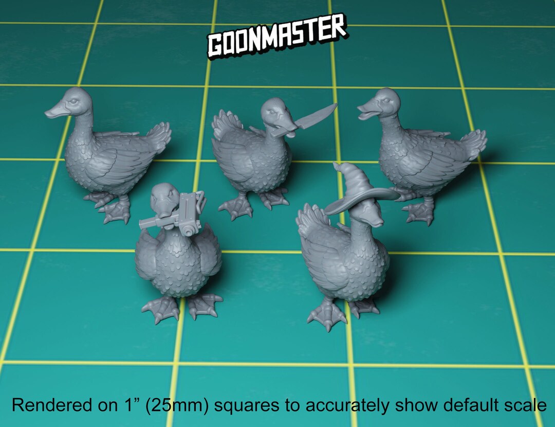 Base Bits Geese 5 Bit Pack Sculpts by Goonmaster Sci-fi Tabletop RPG ...