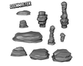 Base Bits Ruined Pillars 5 Bit Pack Sculpts by Goonmaster Fantasy ...